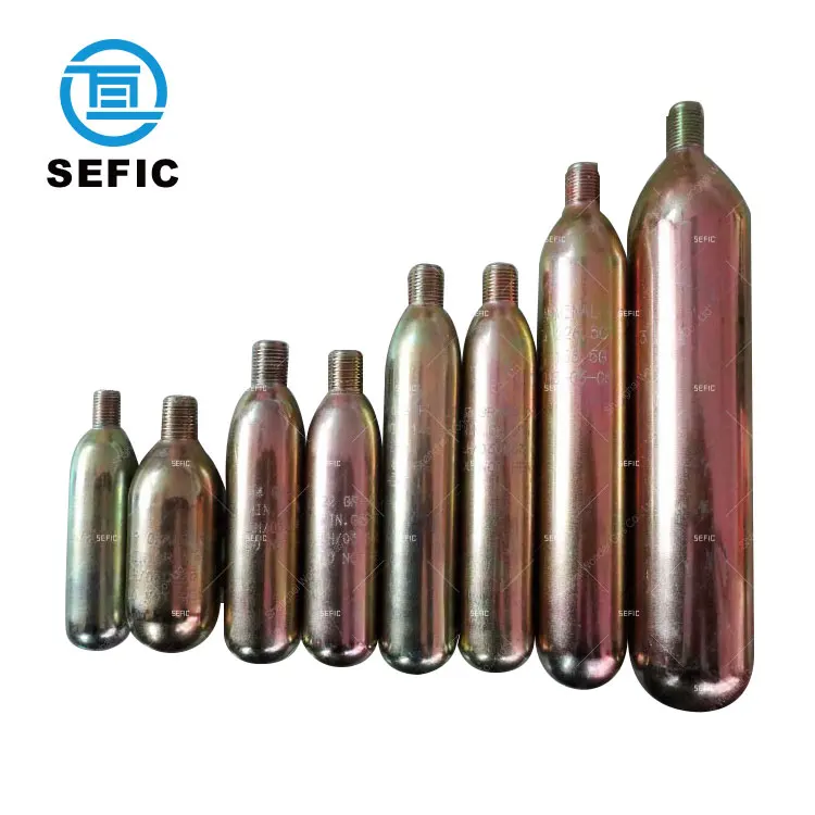 Different Sizes Optional 8g 12g 16g 25g N2o Co2 Gas Cartridges - Buy Co2 Cartridge,Co2 12g ...