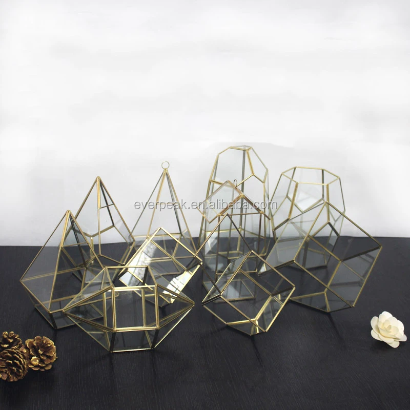 Transparent Geometry Glass Vase Decorate Home/garden - Buy Transparent ...