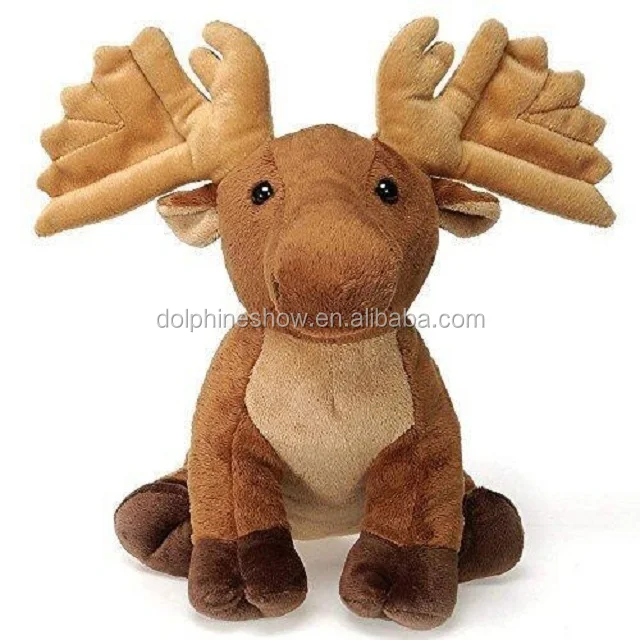 Custom Stuffed Animal Plush Moose Toy With Logo - Buy Plush Moose,Plush ...
