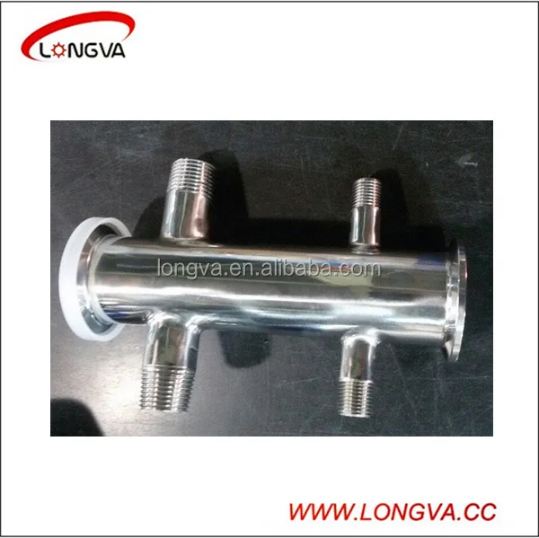Customized Stainless Steel Sanitary Pipe Fitting Manifold Spool