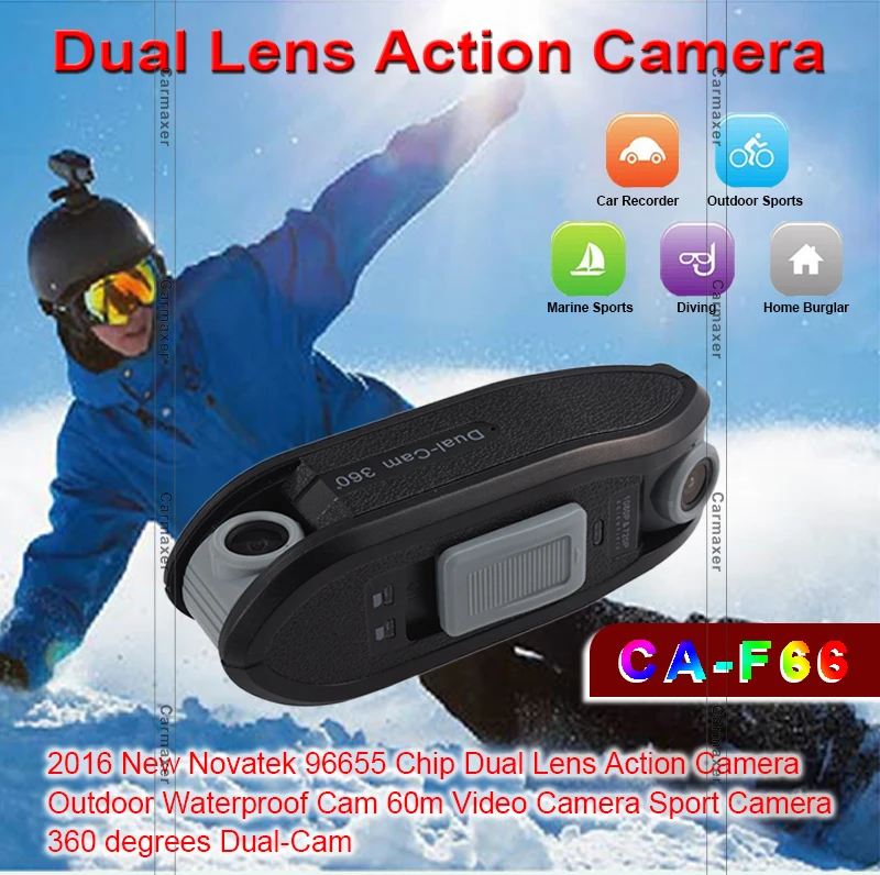 2016 New Sport Action Camera Ntk 96660 Real 4k 24fps Sony Imx 177 With ...