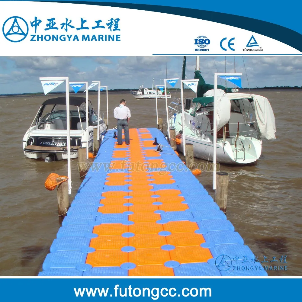 Plastic Floating Dock Floating Bridge modular pontoon HDPE jetty bridge ...