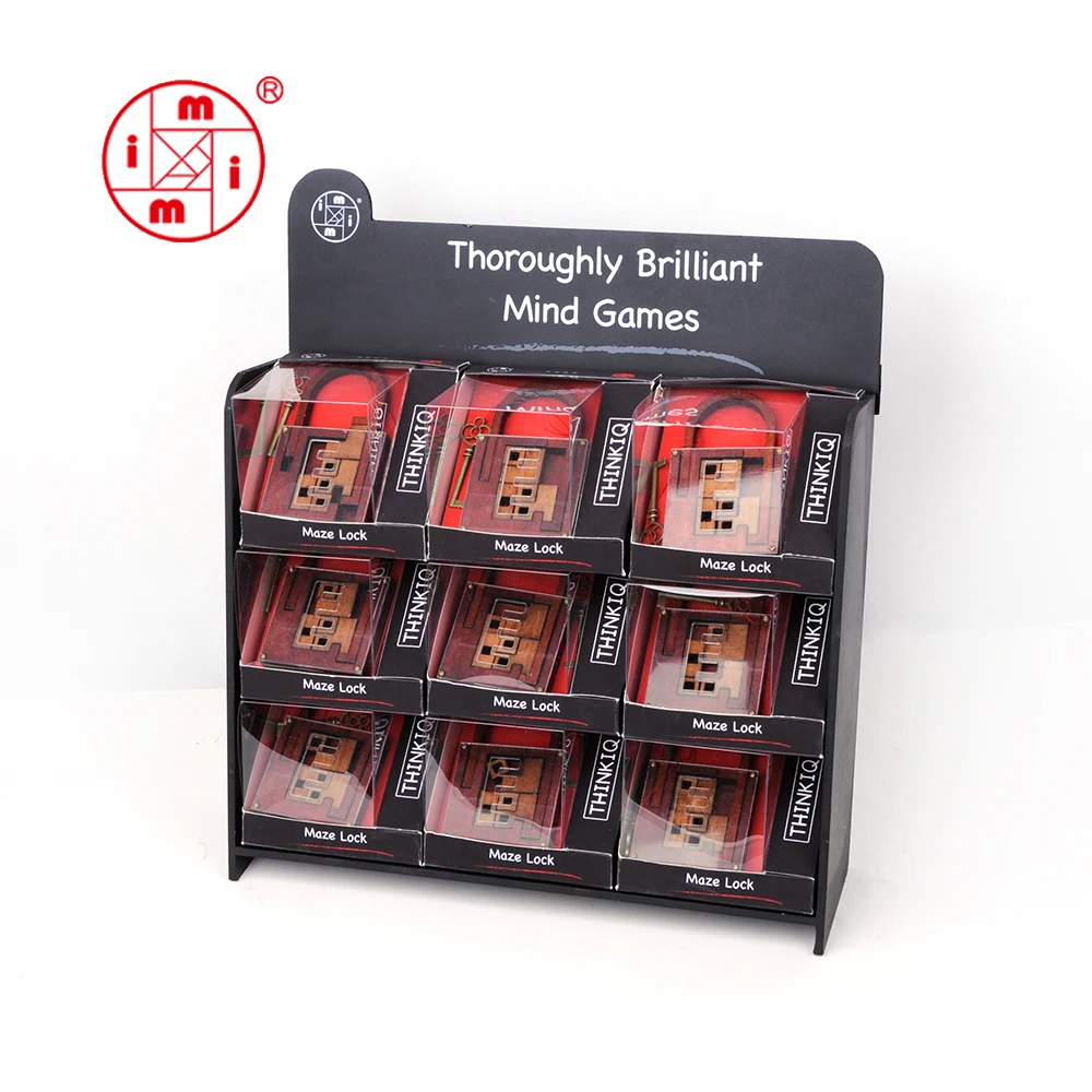 Wooden Puzzle - Maze Lock Puzzle by MIMI - Educational Toy