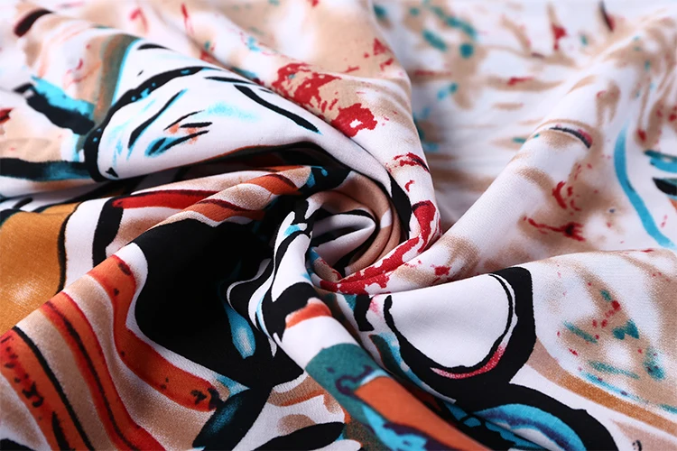 2018 New Style 100% Spun Rayon Printed Fabric For Garment - Buy Rayon ...