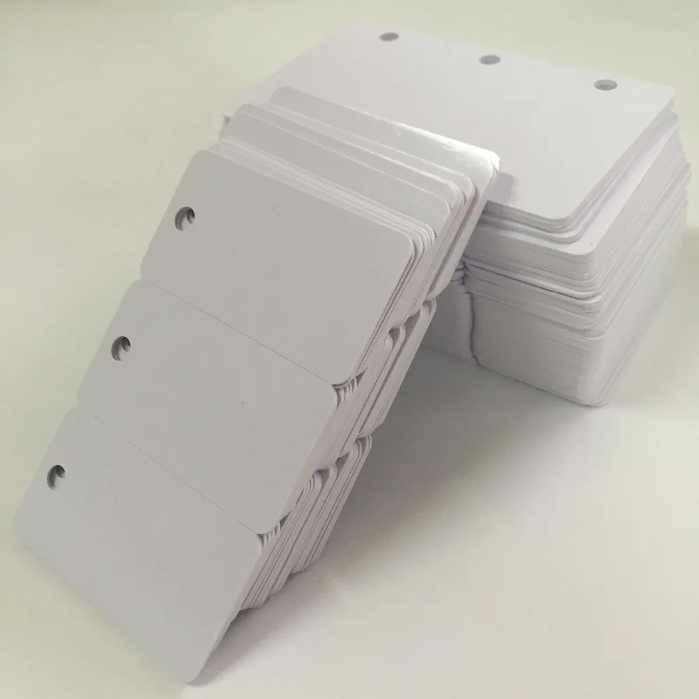 High Quality Blank White 3 Up Member Card Membership Key Tag Plastic ...