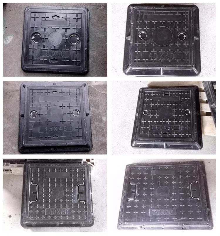 600mm C250 EN124 Square FRP Composite Fiberglass Manhole Cover