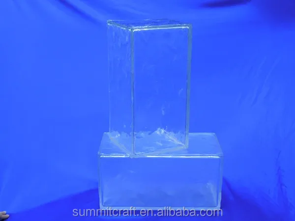 Custom Project Clear Resin Acrylic Artificial Ice Block Bar Counter ...