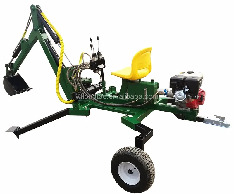 Tow Behind Atv Backhoe With Quad Bike - Buy 9hp Towable Backhoe For ...