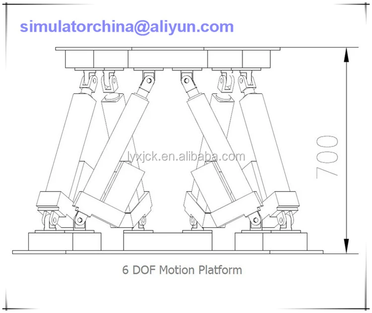 6DOF Motion Platform for Truck Simulator VR Simulator
