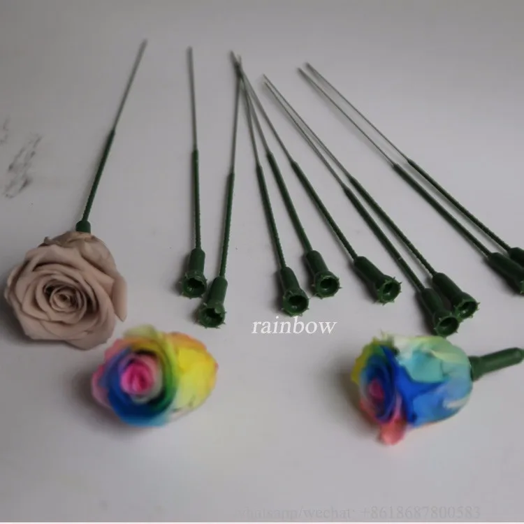 Long Artificial Plastic Rose Holder - Perfect for Preserved Roses