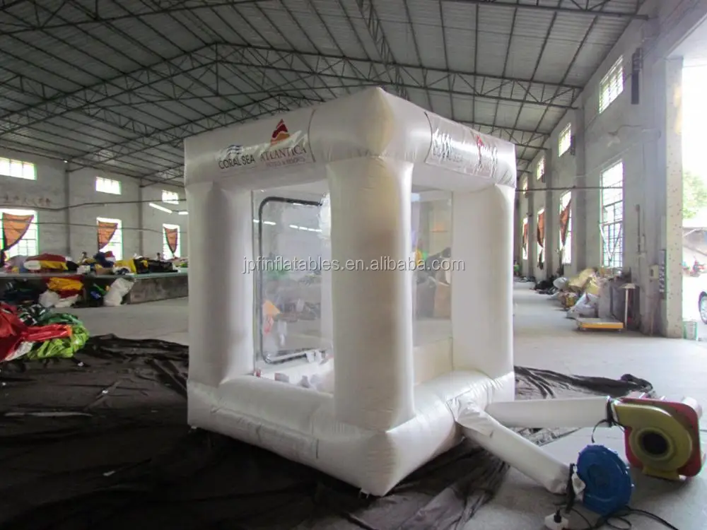 Customized White Inflatable Money Cash Machine Cube for Promotional ...