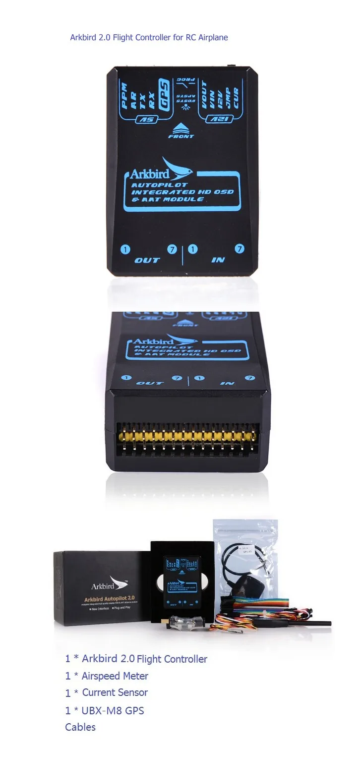 Arkbird Autopilot 2.0 Flight Controller Including Airspeed Meter ...