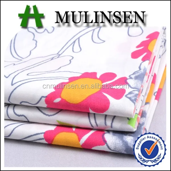 Mulinsen 섬유 2016 짠 사용자 정의 인쇄 40 초 꽃 포플린 패브릭 드레스| Alibaba.com
