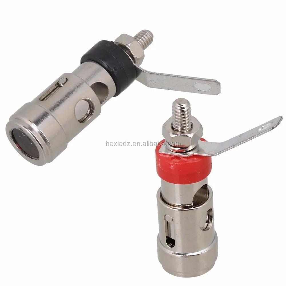 Spring Loaded Press Type 40mm Brass Speaker Amp Terminal Binding Post ...