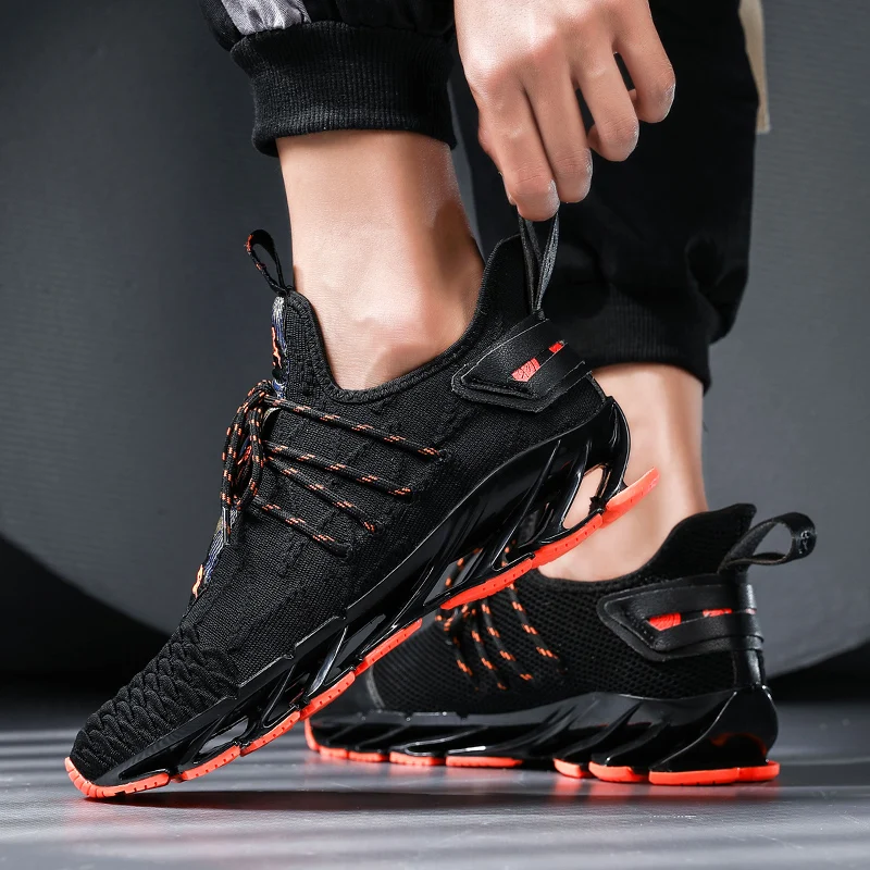 2021 Latest Design High-tech Spring Blade Sole Women Men Sports Shoes ...