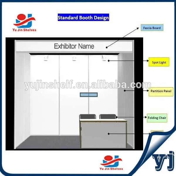 3x2m Fascia Booth - Standard Schell Scheme Design