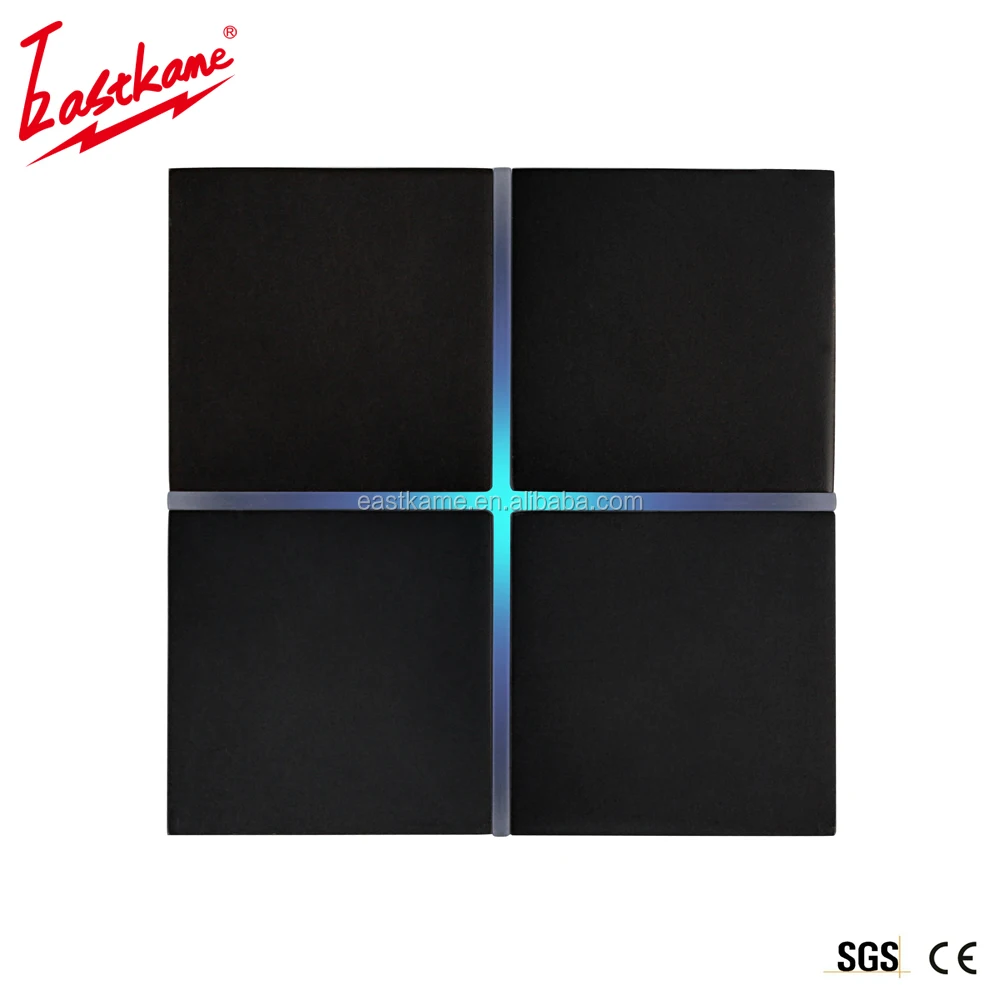 KNX EIB Smart Home Automation System - Touch Panel 4-Way Switch with ...