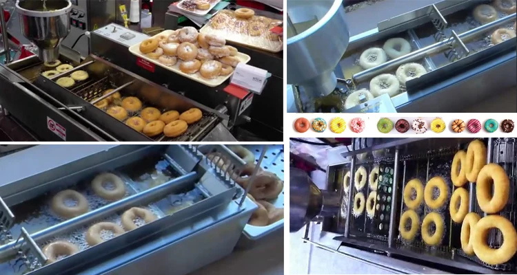 Automatic Mini Donut Machine Donut Maker Fryer Commercial Donut Making ...