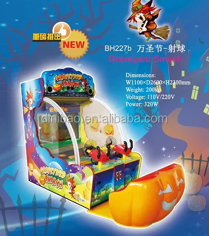 Indoor Amusement Graveyard Smash Ball Adventure Shooting Arcade Game ...