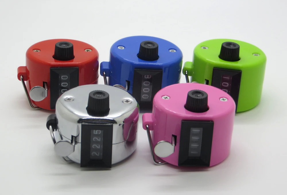 4 Digit Number Hand Held Tally Counter Golf Clicker Training Counter ...