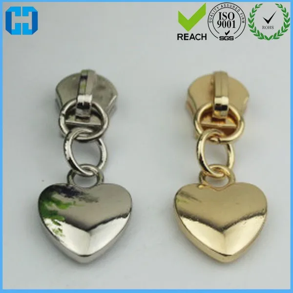 Fashion Rose Gold Heart Shaped Metal Zipper Puller - Buy Zipper Puller ...