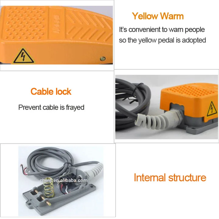 KACON Footswitch - IP54 Waterproof, 10A, 250V, 100k Life