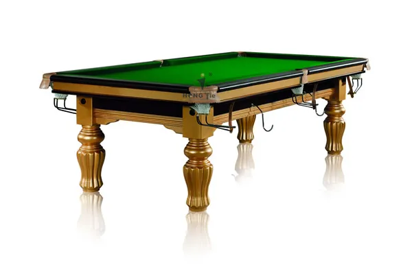 High Quality Solid Wood Pool Table with Rubber Cushions