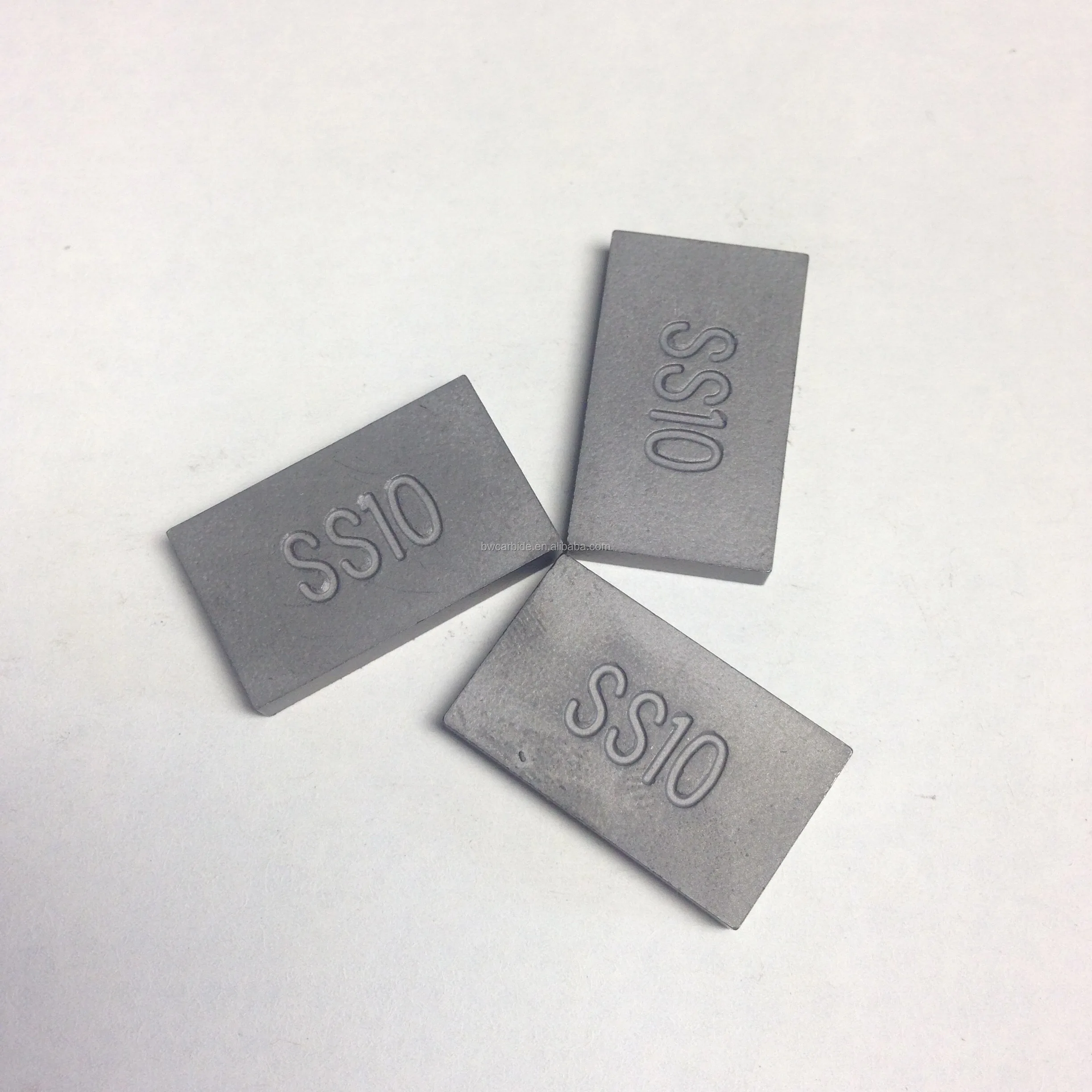 Tungsten Carbide Ss10 Tips For Lime Stone Cutting 20x12x3 - Buy Ss10 ...