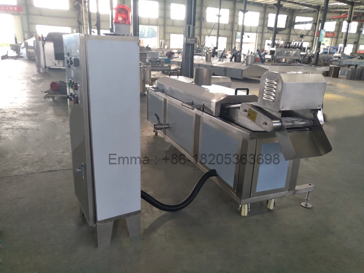 Small Scale Fryer Electric Continuous Conveyor Fryer Machine For ...