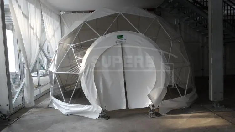 Sound Proof Geodesic Glass Dome Tents Transparent Dome Tent For Outdoor ...
