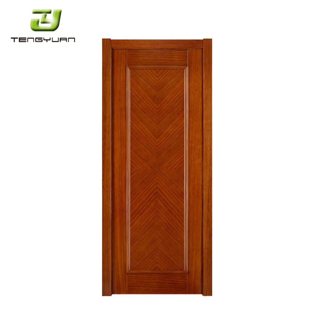 China Simple Teak Room Solid Interior Wood Door Designs Flash Door ...