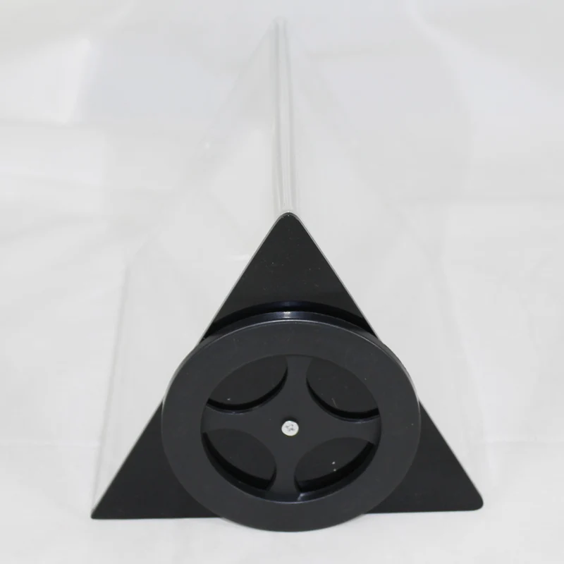 Rotating Clear Acrylic Triangle Display Boxes Turntable Stand ...