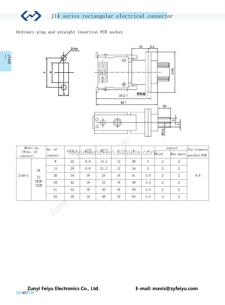Rectangular Electrical Mil J14 J14a J14b J14c J14d J14h Aerospace ...
