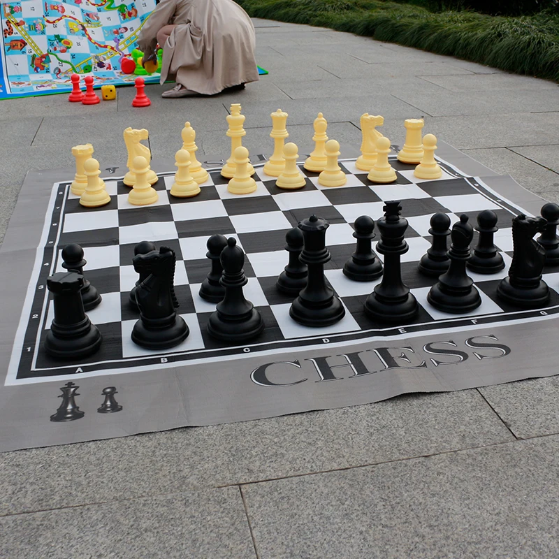 Outdoor Giant Chess Set,Outdoor Chess Set,Plastic Chess Set With 10 ...