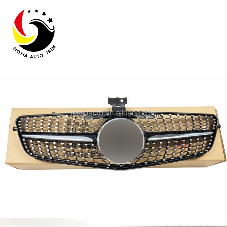 Diamond Grille For Mercedes Benz W204 Silver Black Grill For Benz C ...