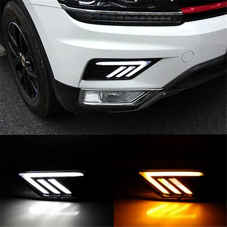 Led Day Lamp Drl For Volkswagen Vw Tiguan 2017 2018 Daytime Running ...