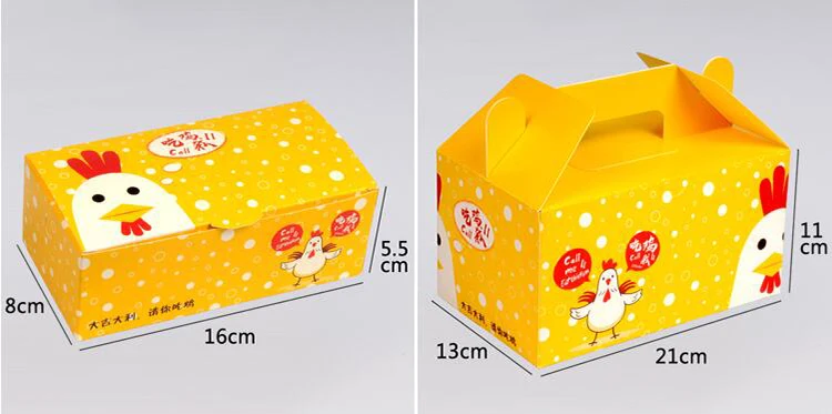 Personalized Fried Chicken Paper Packaging Box With Handle| Alibaba.com