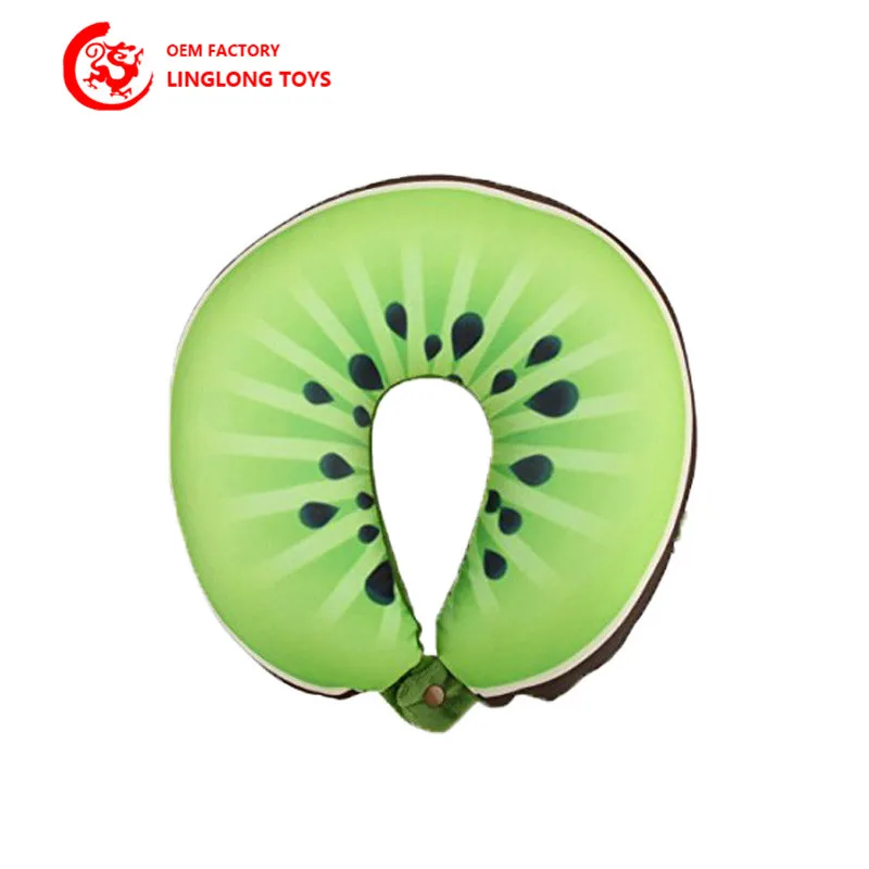 Factory Custom U-Shaped Aircraft Travel Pillow Full Print Orange ...