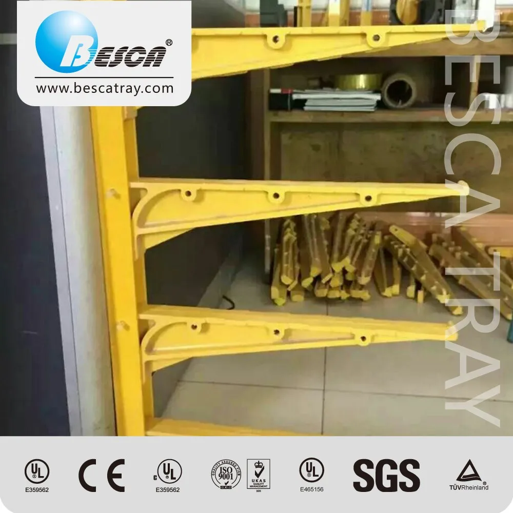 Frp Grp Fireproof Fiberglass Cable Tray Wall Bracket - Buy Wall Bracket ...