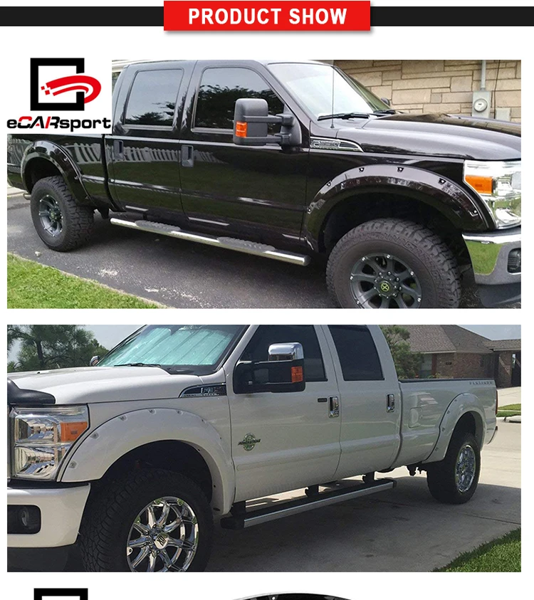 For Ford 11-16 F250 F350 Sd Abs Pocket Rivet Style Wheel Arch Well Wide ...