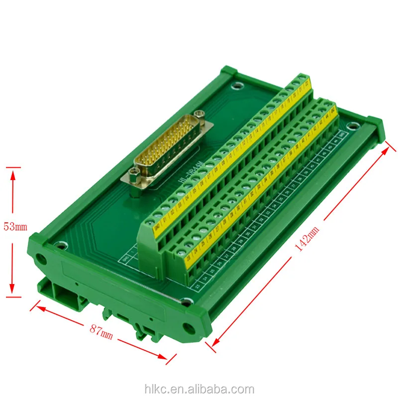 D-sub Db44hd Female Header Breakout Board Terminal Block Dsub Db44 ...