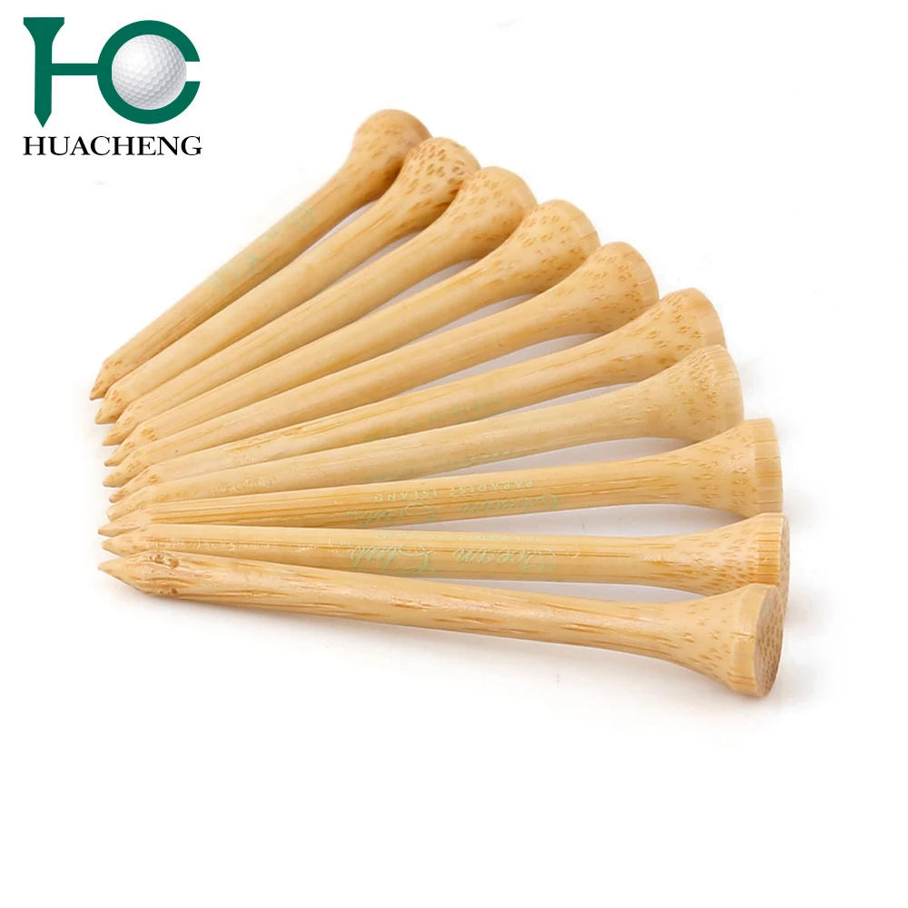 Promotion 83mm Long Size Bamboo Natural/white Golf Tees In Plain - Buy ...