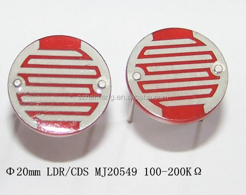 대형 20mm Cd/ldr 포토 레지스터 센서 Mj20517 10-20k Cd 셀 - Buy Cds 셀,Ldr 광 센서,광 센서 ...