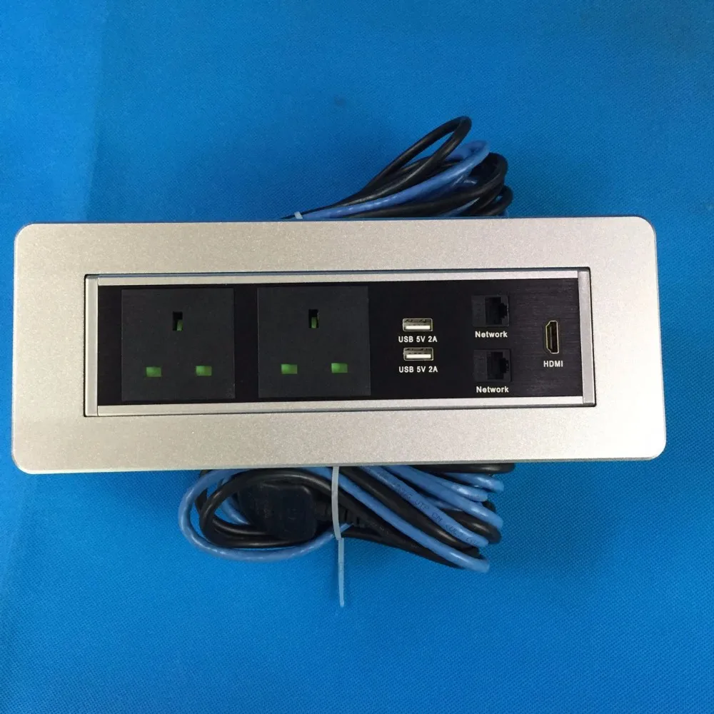 Manual Flip Up Meeting Table Conference Table Socket / Rj45 Conference ...