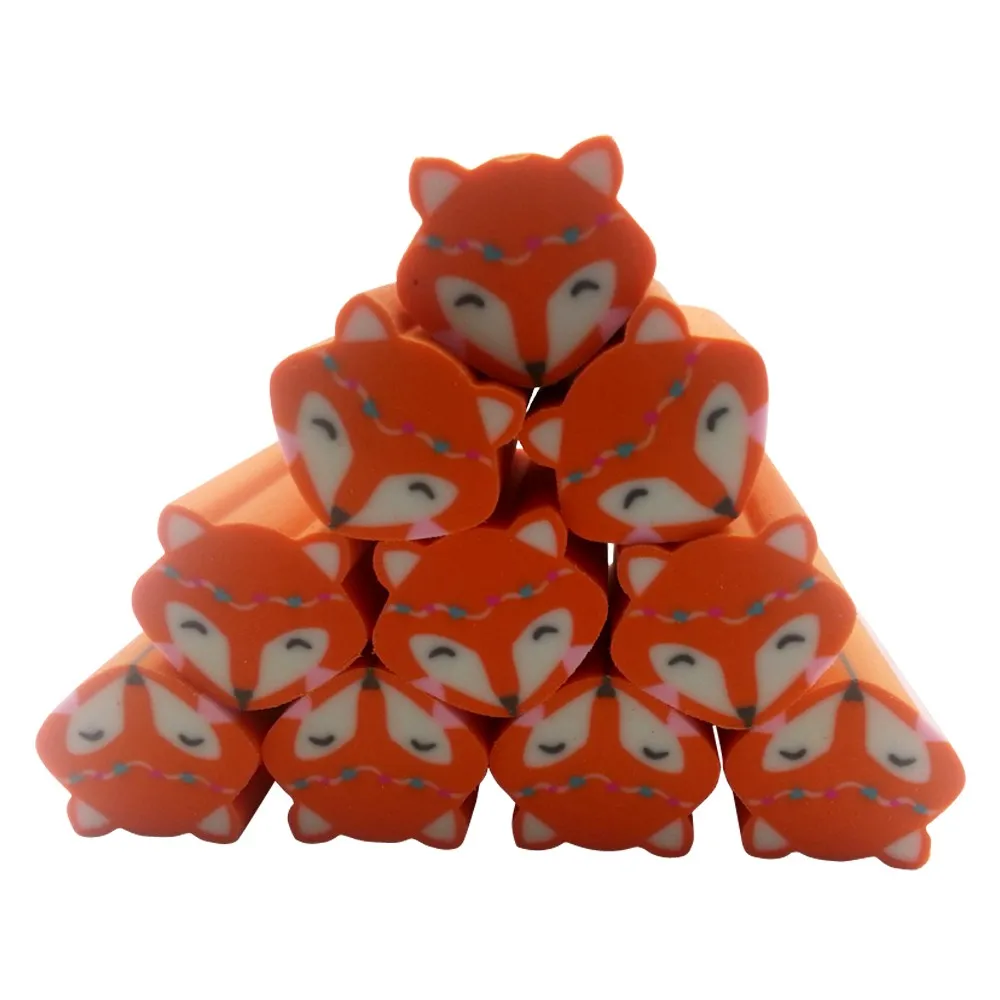 Custom Pencil Souvenirs - Fox Figure Erasers for Kids