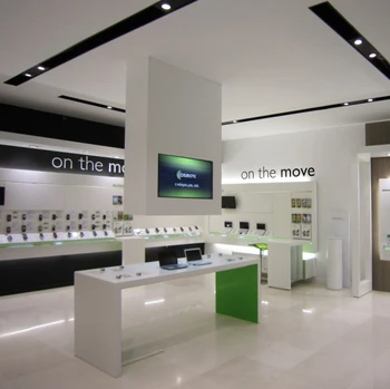 Laptop Showroom Design Retail Store Display Table Shop Furniture - Buy ...