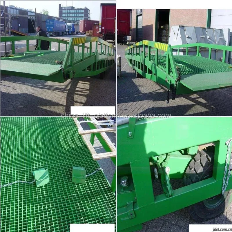 Forklift Loading Warehouse Mobile Ramp/container Loading Dock Ramp ...