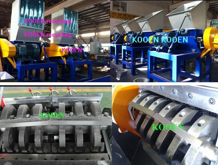 Scrap Plastic Crush Crusher Crushing Grinder Grinding Machine For Waste ...