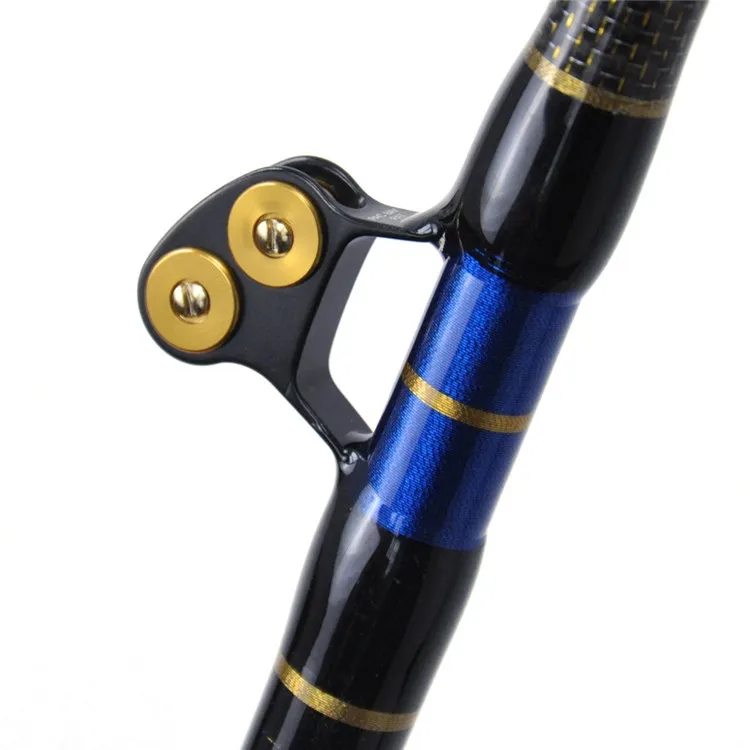 80-130lbs Deep Sea Fishing Rod Nylon Butt 6' Pac Bay Roller Guide Boat ...