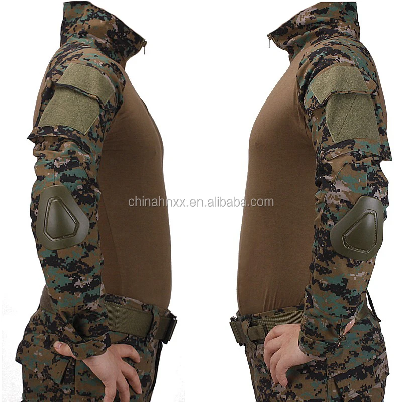 Army Multicam Combat Frog Suit+ Pants Military Army Suit With Elbow ...